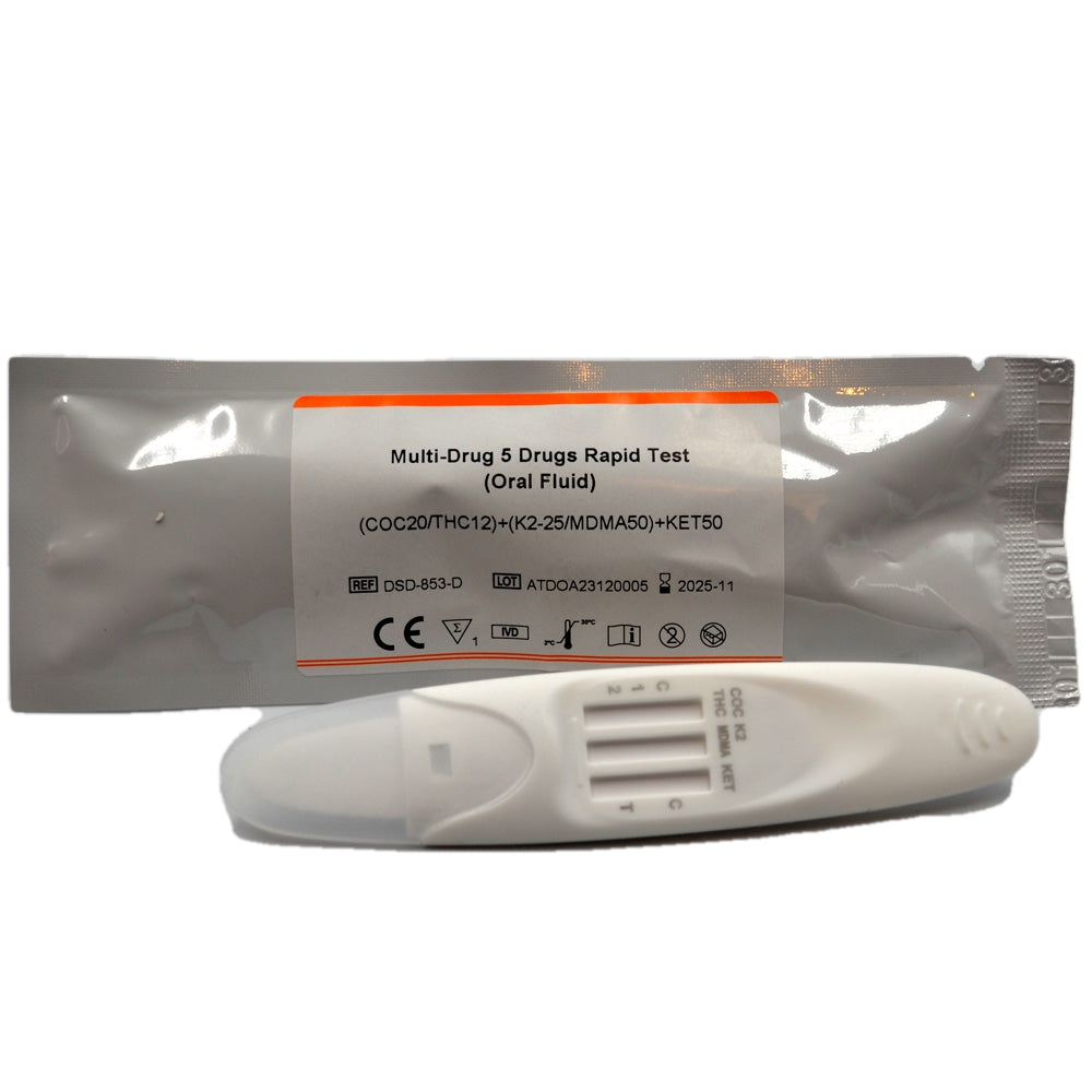 ALLTEST 5 Panel Direct Saliva Oral Drug Test Kit DSD-853 Club ...
